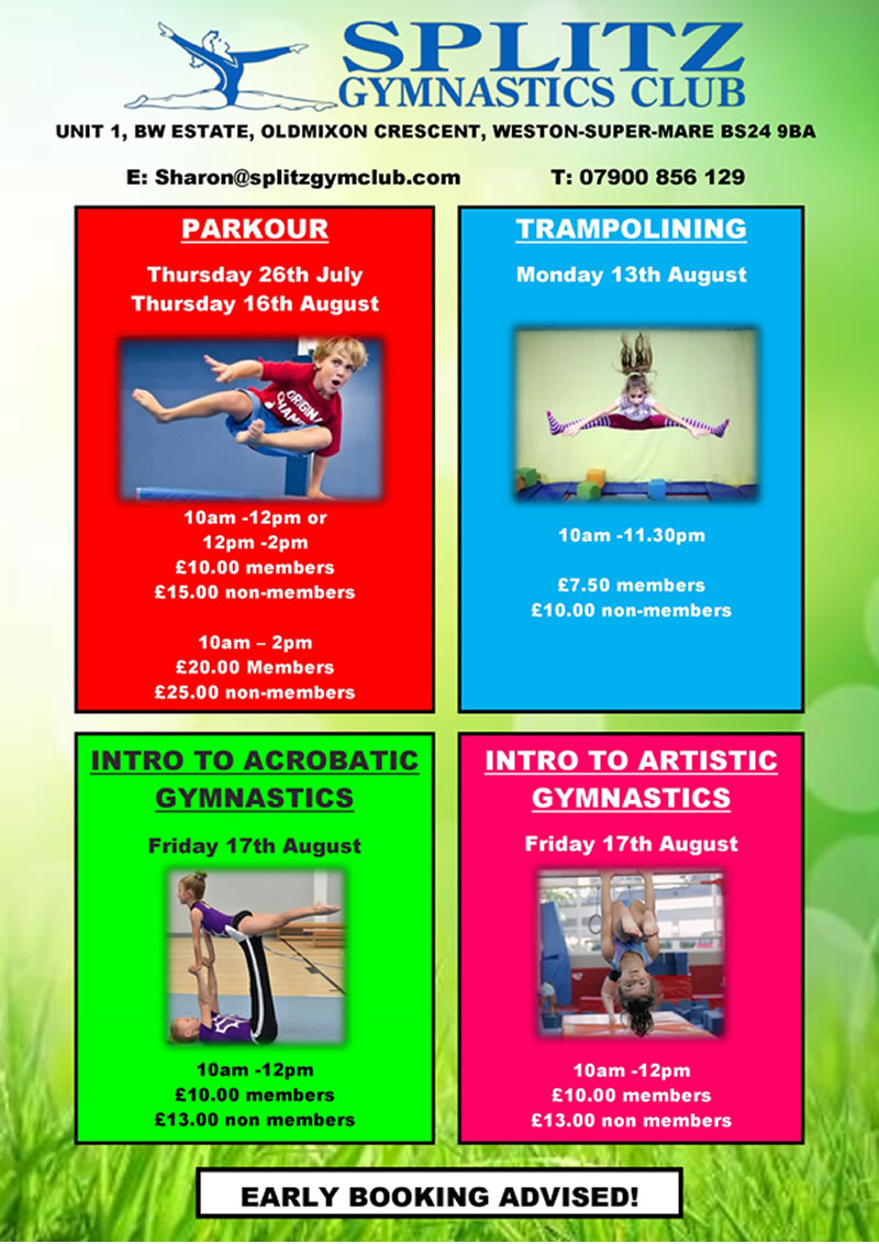 Parkour, Trampolining and Intro Classes - Splitz Gym Club